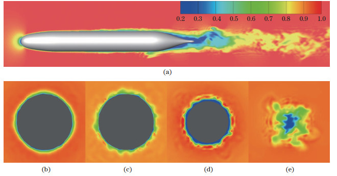 Wall-modeling for large-eddy simulation of flows around an axisymmetric body using the diffuse ...