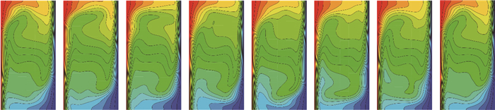 Numerical simulation for 2D double-diffusive convection (DDC) in rectangular enclosures based on ...
