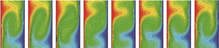Numerical simulation for 2D double-diffusive convection (DDC) in rectangular enclosures based on ...