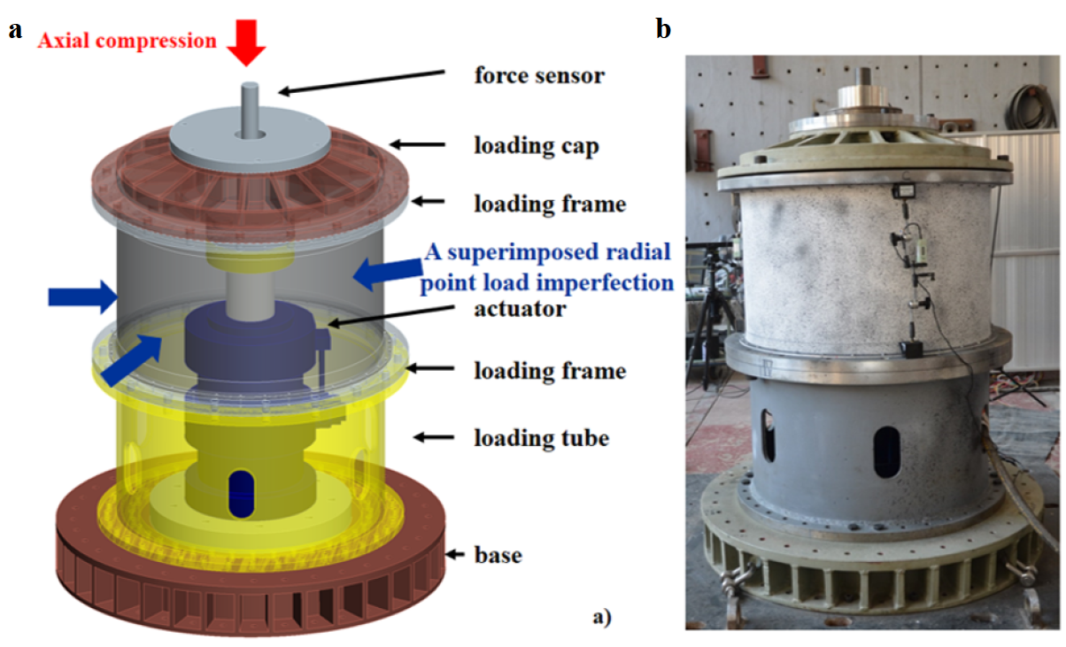 Knockdown factor of buckling load for axially compressed cylindrical ...