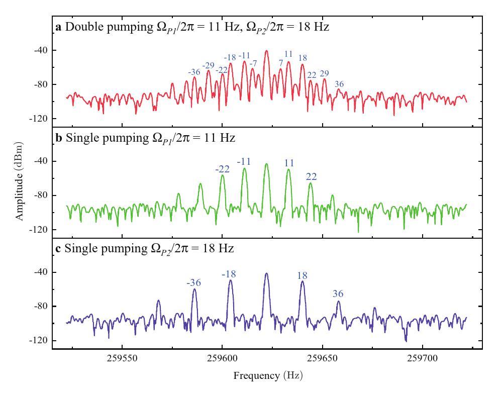 Frequency comb in a parametrically modulated micro-resonator
