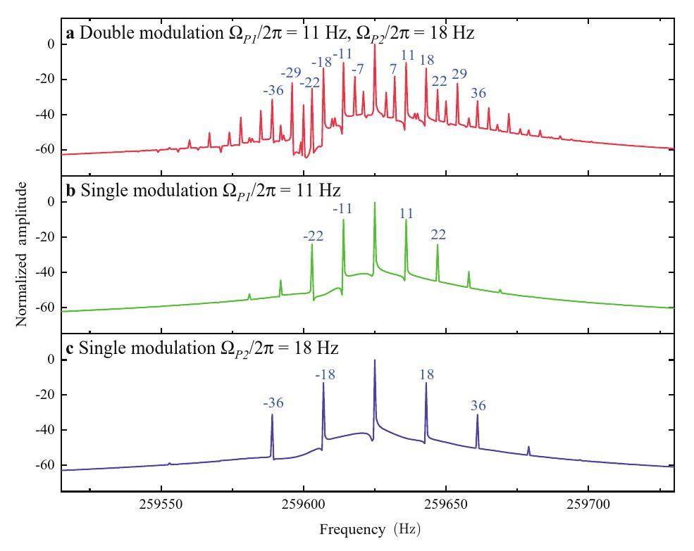 Frequency comb in a parametrically modulated micro-resonator