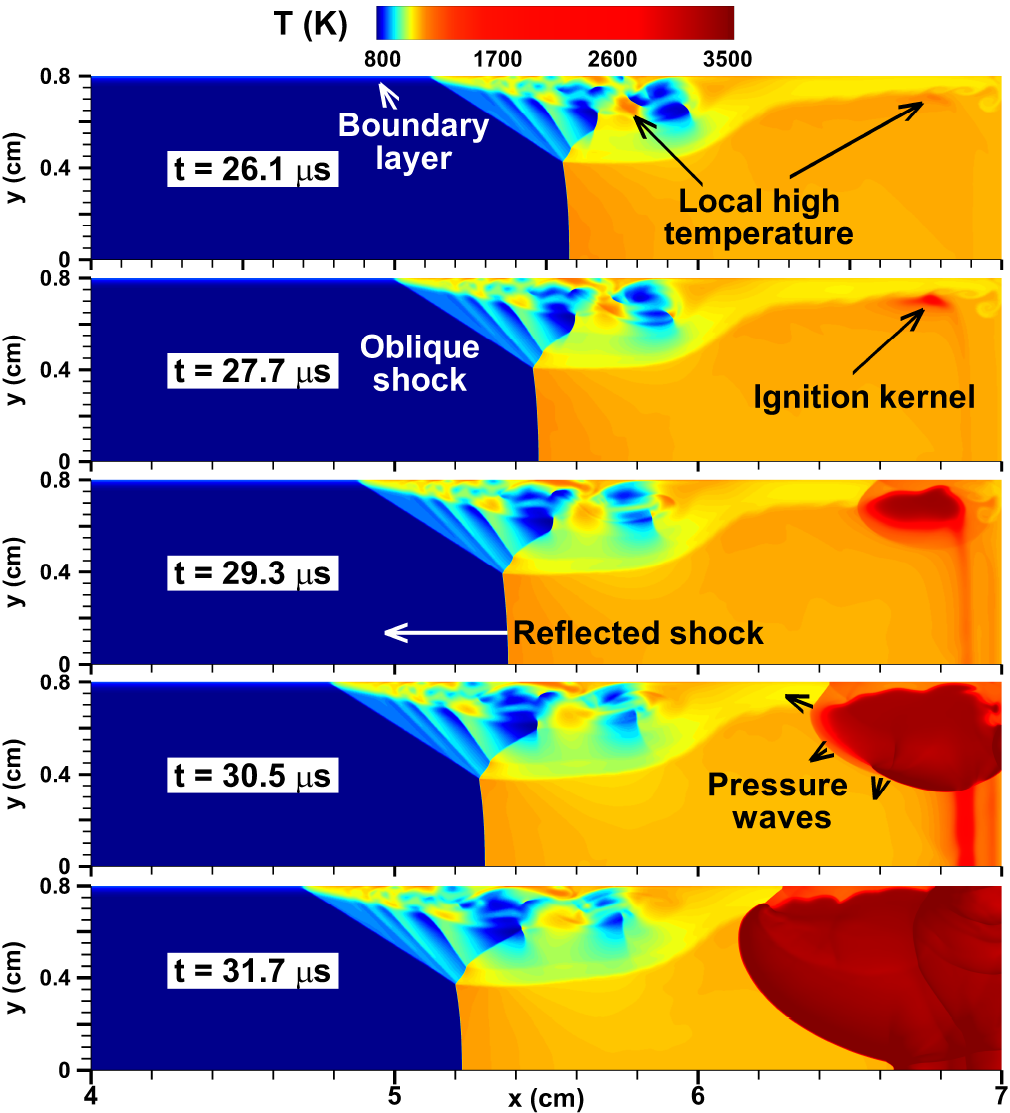Numerical studies on weak and strong ignition induced by reflected ...