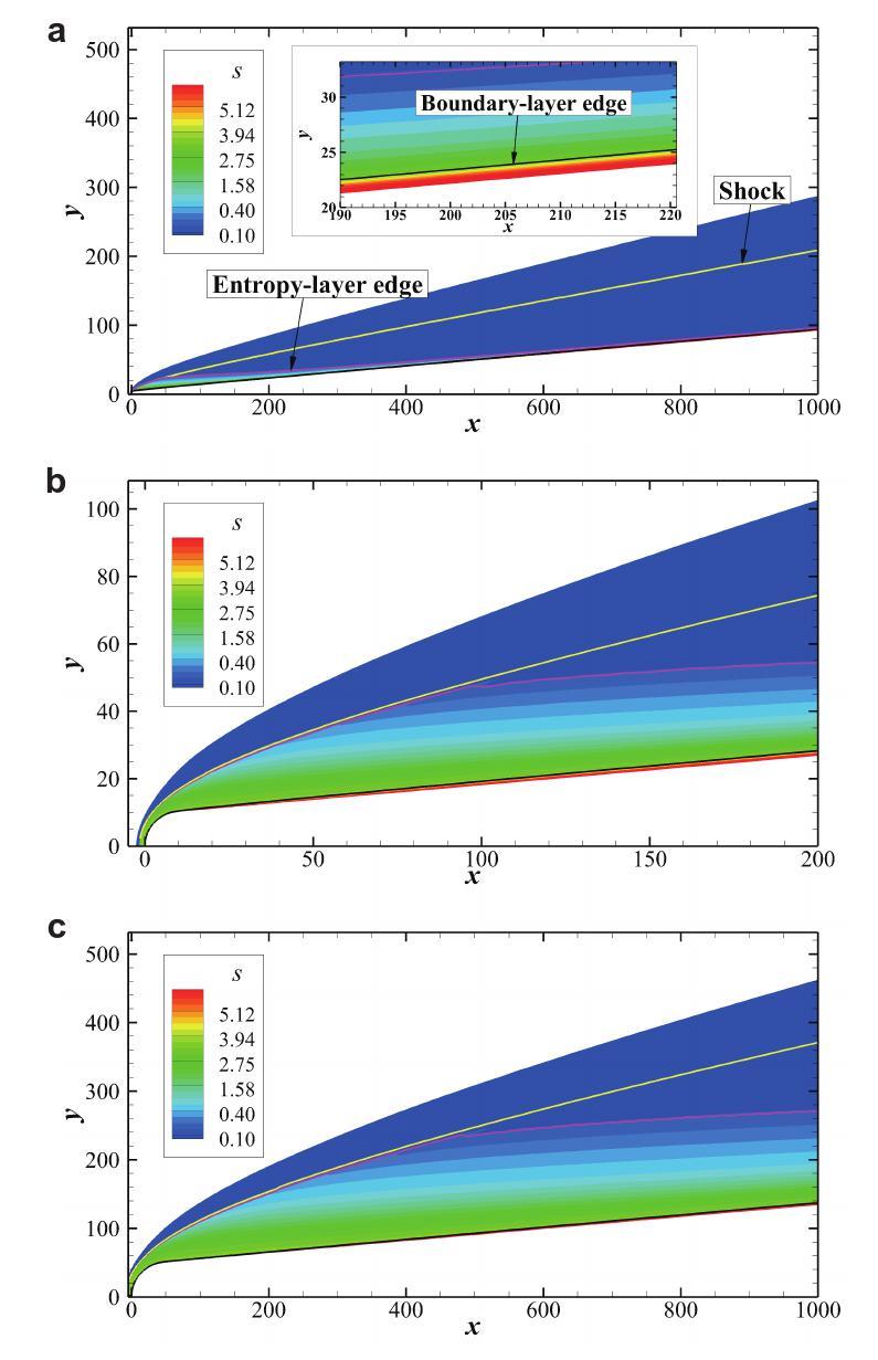 Effects of nose bluntness on entropy-layer stabilities over cones and ...