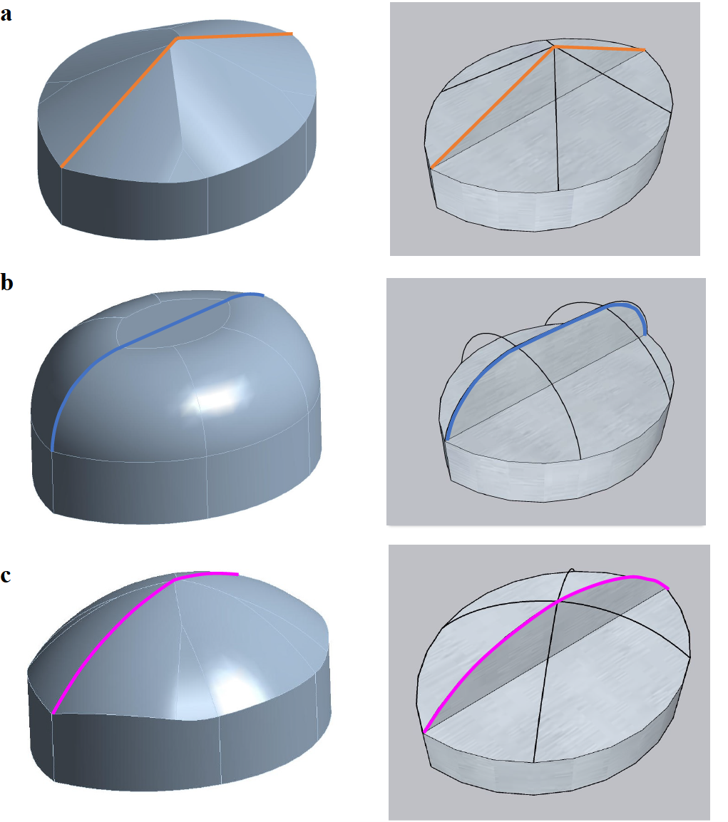 Arch-supported structures with different geometries in wind flow