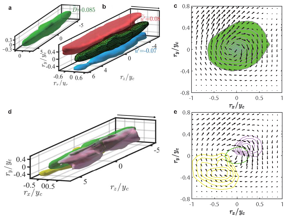 Secondary vortical structures statistics of near-wake region in cylinder/wall interaction