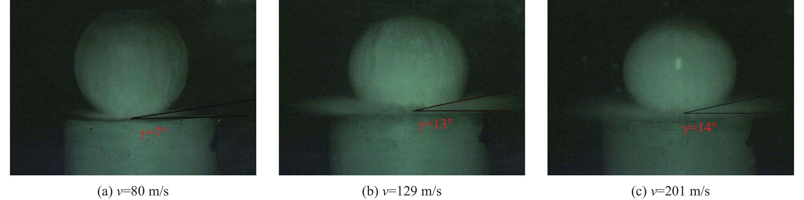 层状结构冰球的高速撞击特性实验