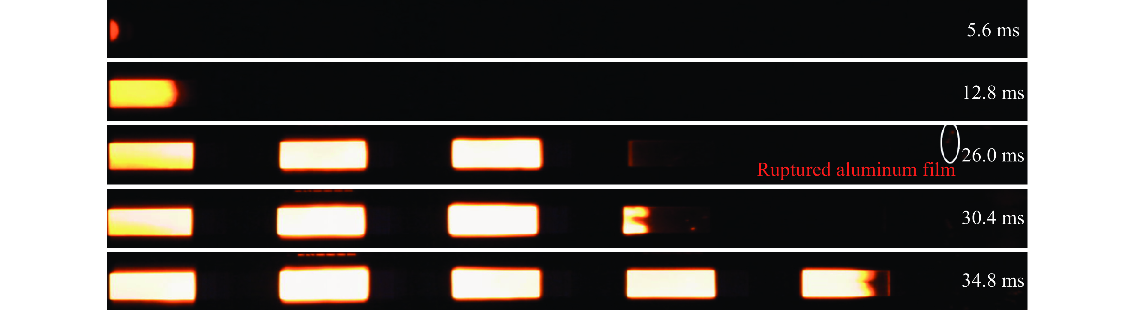 破膜压力对氢-空气预混气体燃爆特性的影响