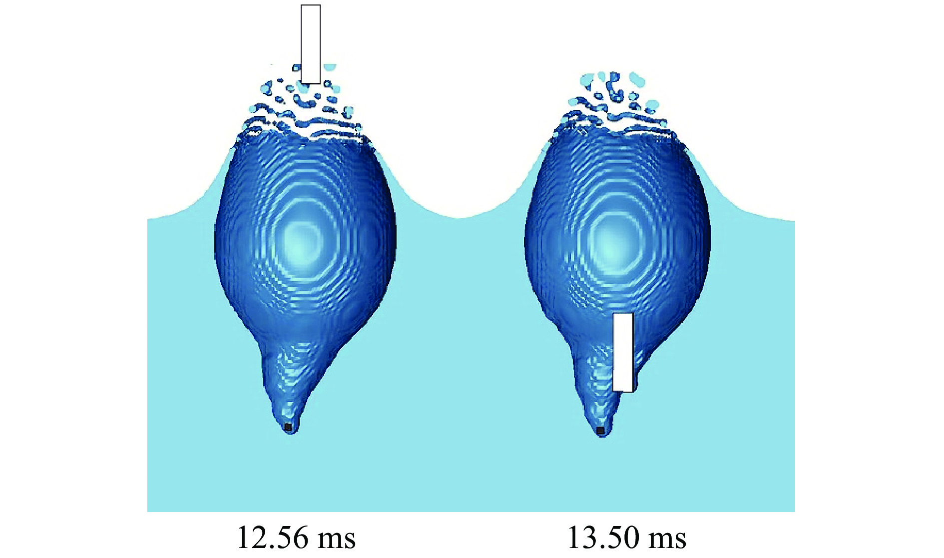 前抛体对弹体入水载荷影响数值模拟研究