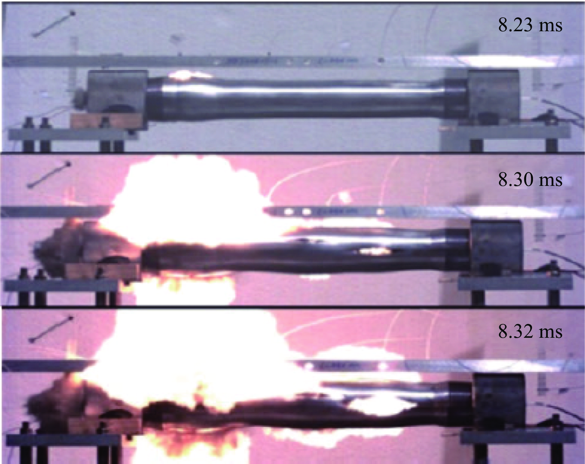 不同点火方式下HMX基PBX炸药反应演化过程的特征分析