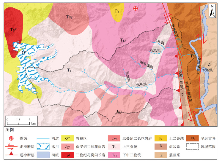 四川泸定 M S 6.8级地震区湾东河流域泥石流活动性预测