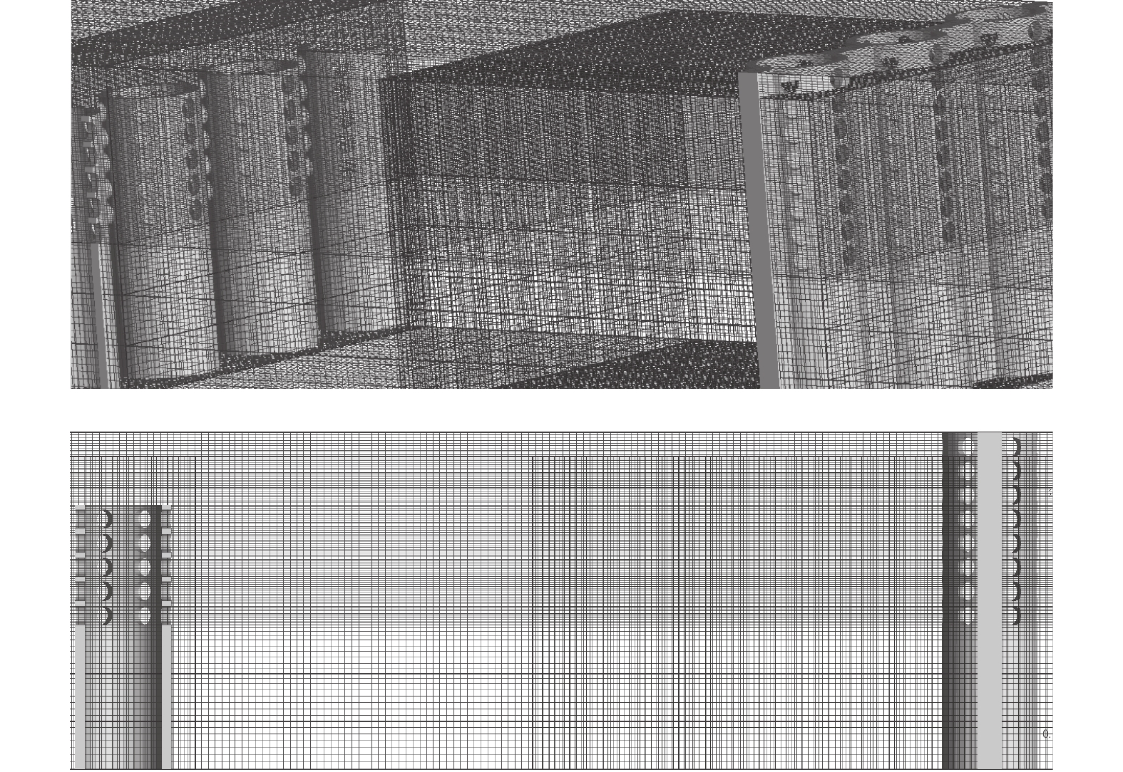 THREE DIMENSIONAL NUMERICAL SIMULATION OF WAVE INTERACTION WITH A NEW TYPE OF DOUBLE ROW ...