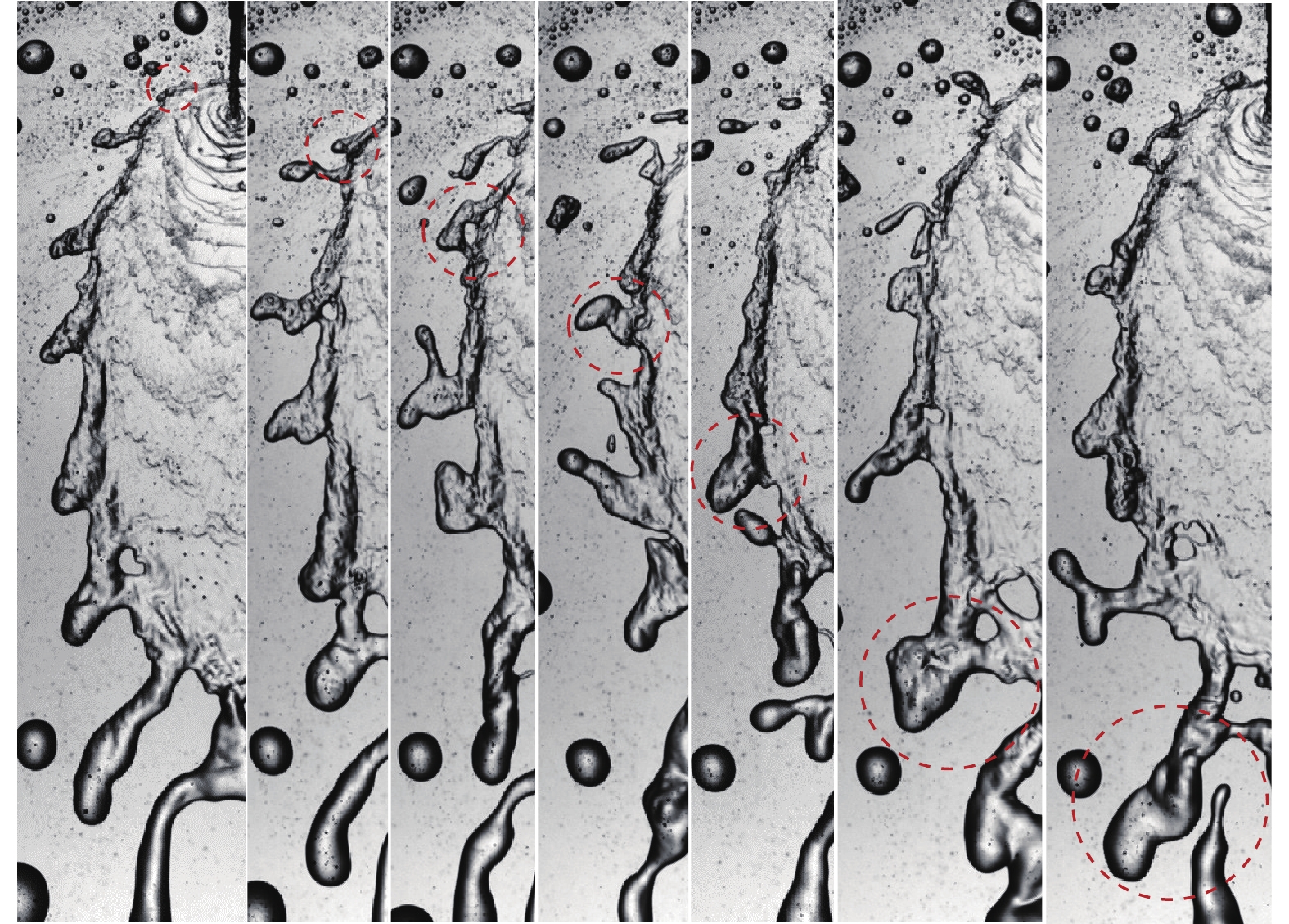 SPREADING MORPHOLOGIES AND FLUCTUATION CHARACTERISTICS OF LIQUID FILM ...