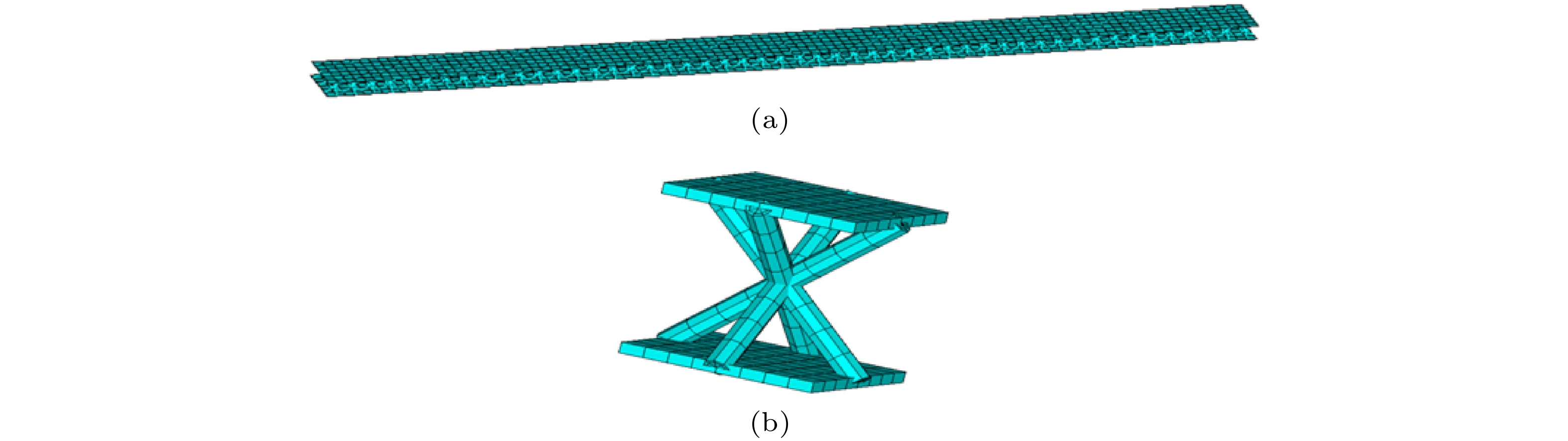 三跨点阵桁架夹芯梁结构主动振动控制