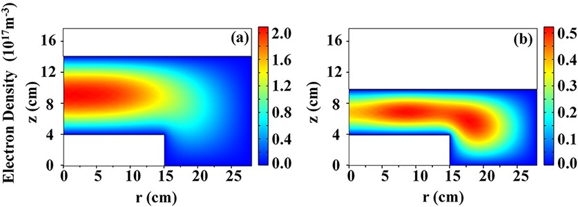 Effect of coil and chamber structure on plasma radial uniformity in ...
