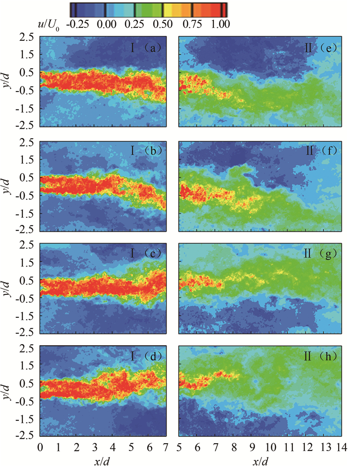 低旋流数旋进射流流动特性的PIV实验研究