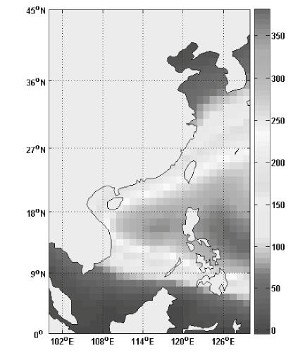 Estimation of extreme wind speed in SCS and NWP by a non-stationary model
