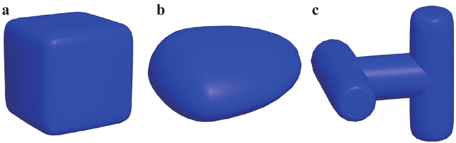Construction of irregular particles with superquadric equation in DEM