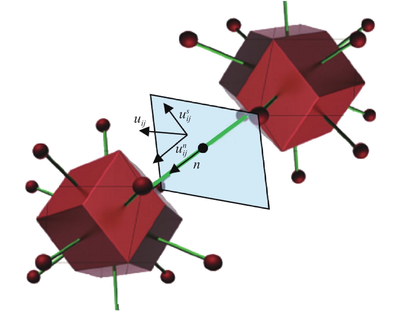 Modified virtual internal bond model based on deformable Voronoi particles