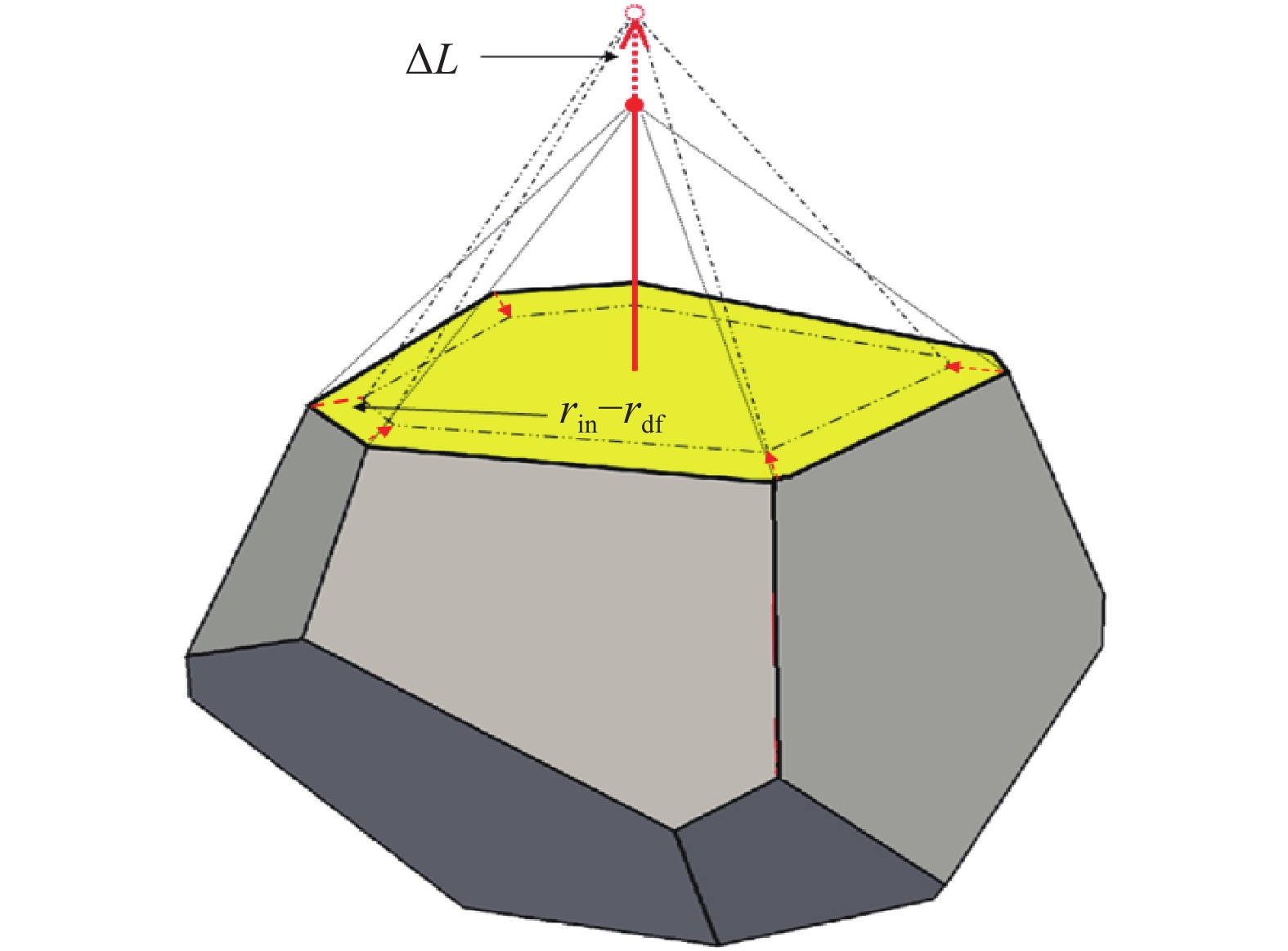 Modified virtual internal bond model based on deformable Voronoi particles